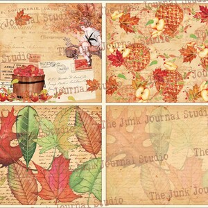 Huge Fall Junk Journal Kit, Fall Bounty Kit One Journal Pages, Autumn ...