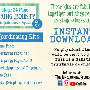 Huge Spring Bounty Kit 6, Spring Words, Definitions and Phrases Digital ...