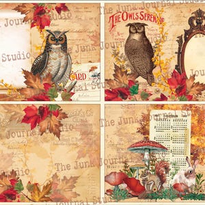 Huge Fall Junk Journal Kit, Fall Bounty Kit One Journal Pages, Autumn ...