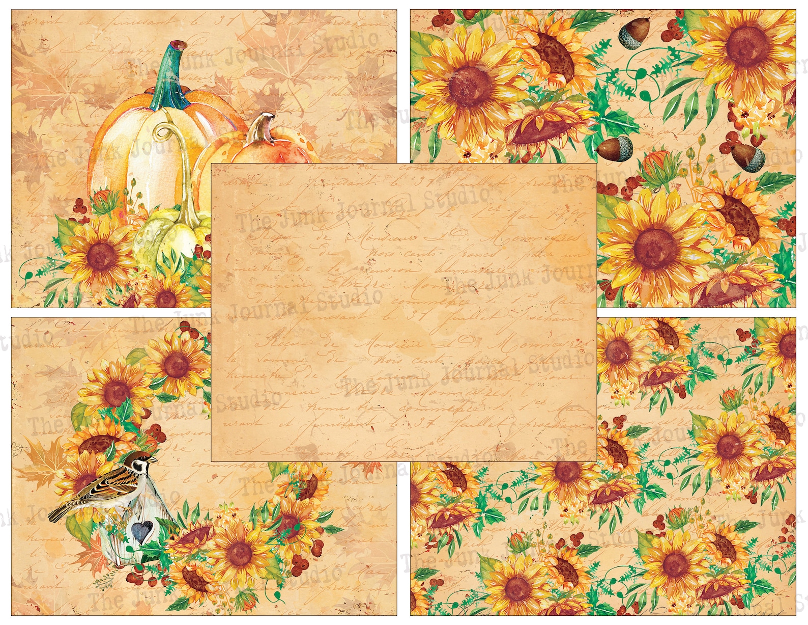 Huge Fall Junk Journal Kit Fall Bounty Journal Pages Autumn - Etsy