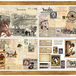 HUGE Horse Lovers Digital Journal Kit, Printable Download, Digital ...