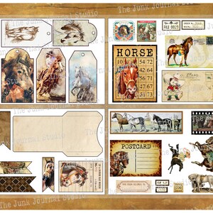 HUGE Horse Lovers Digital Journal Kit, Printable Download, Digital ...