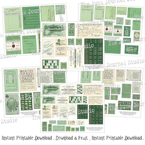 MEGAPACK - Botanical Collage Cluster Kit Series, Botanical Base Kit ...