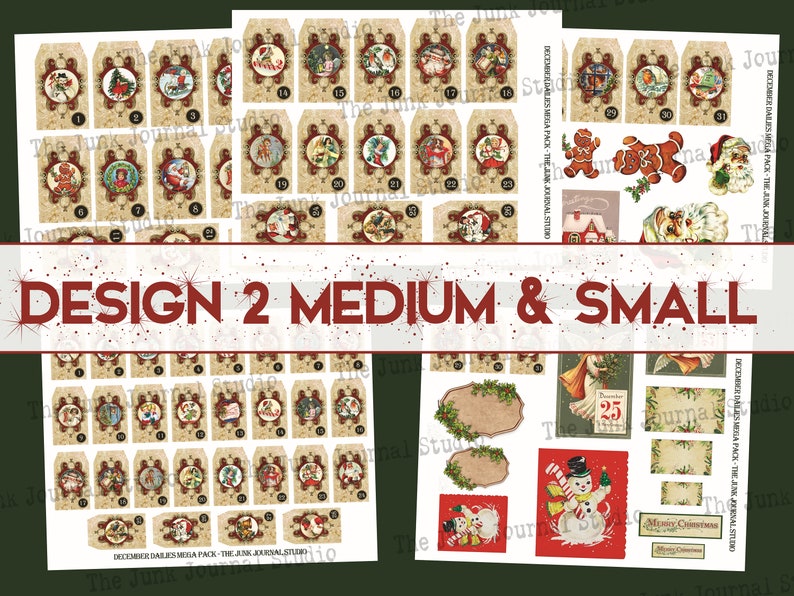 December Daily Mega Pack, December Daily Digital, Christmas Digital Kit ...