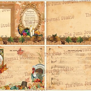 Huge Fall Junk Journal Kit, Fall Bounty Kit One Journal Pages, Autumn ...