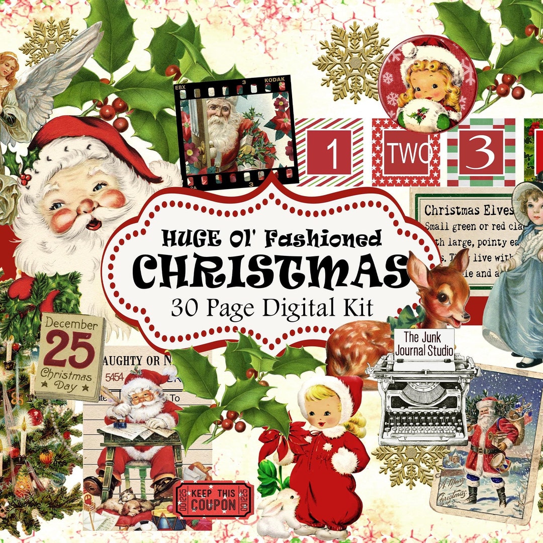 HUGE 30 Page Printable Christmas Journal, Printable Christmas Kit ...