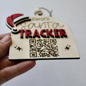 Personalized Santa Tracker QR Code Ornament, Official Norad Tracks ...