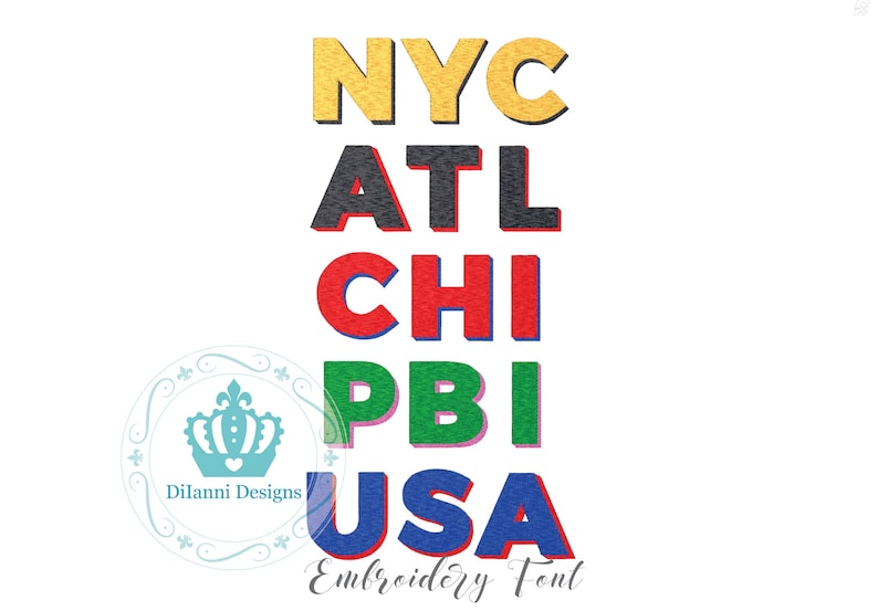 Modern Hashtag Font With Number and Symbols Machine Embroidery Digital ...