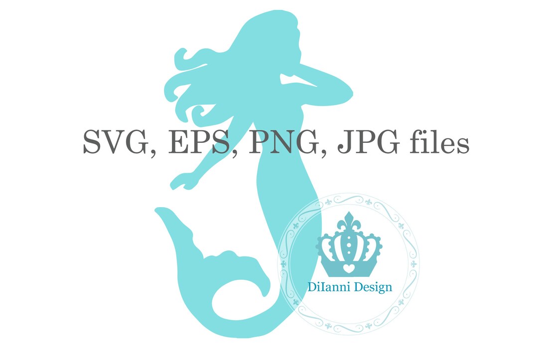 Mermaid, Silhouette Cut File, Cricut File, Cameo File, Vinyl Cut File ...