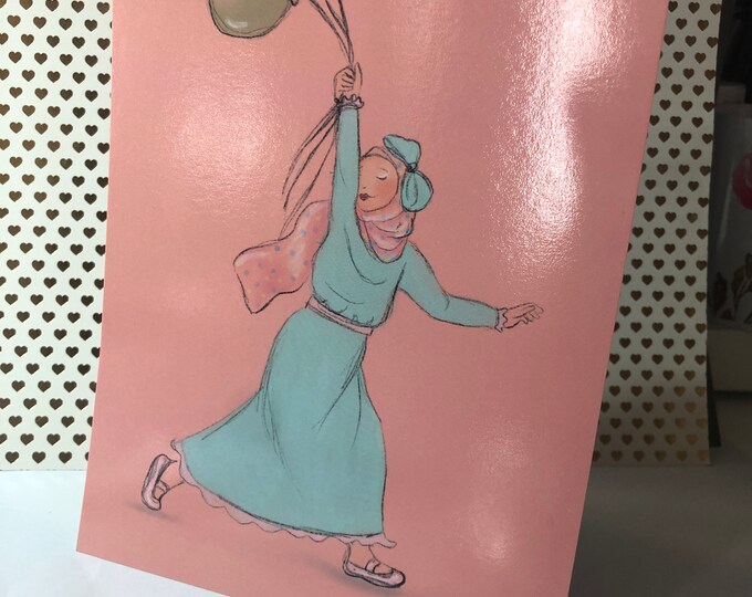 Cute hijabi illustrations mugs stickers and by Tassycrafty on Etsy