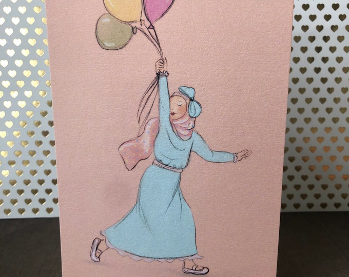 Cute hijabi illustrations mugs stickers and by Tassycrafty on Etsy