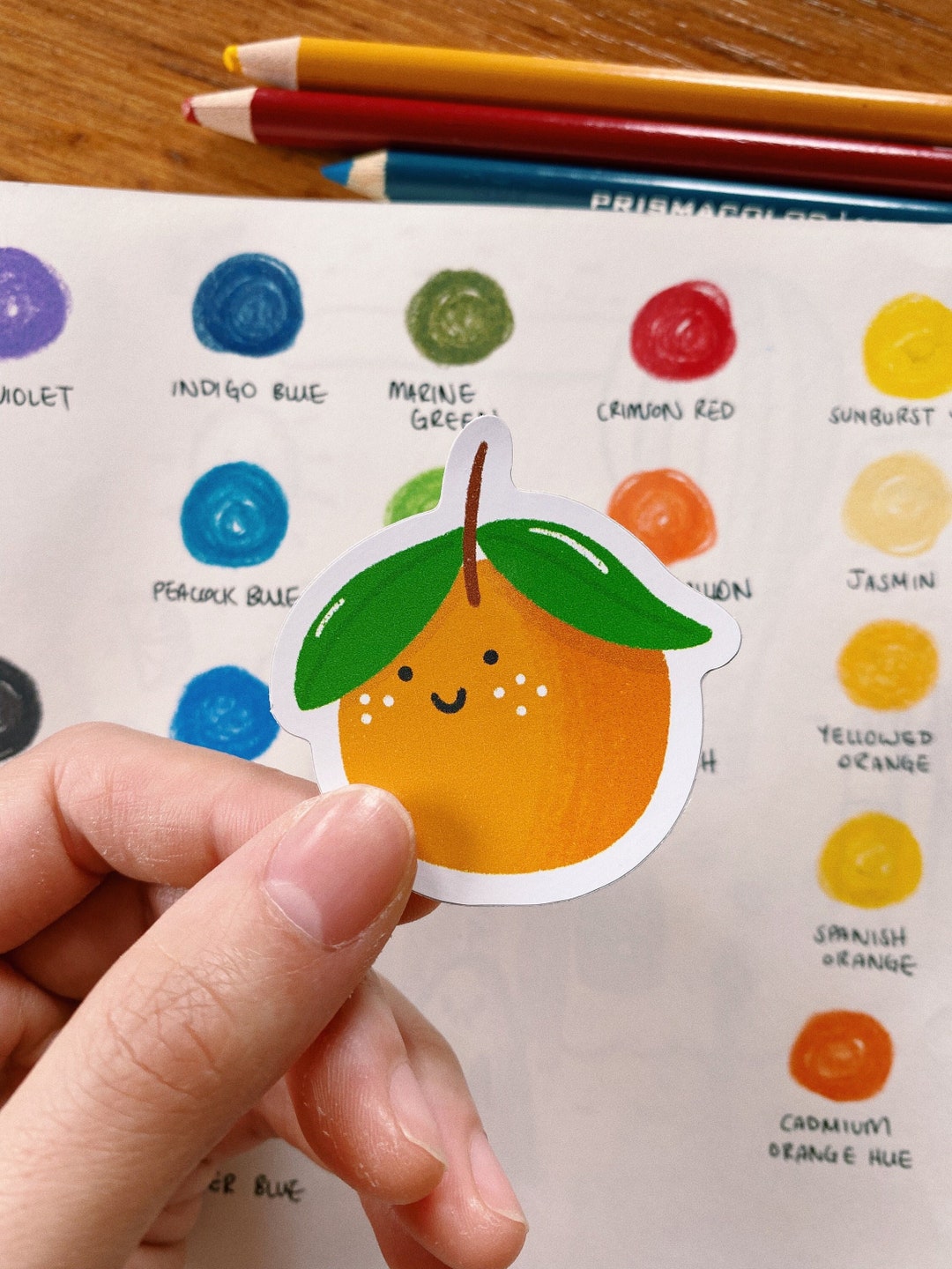 Mandy | Fruit Sticker - Gift - Laptop - Decal - Die-cut Vinyl Sticker ...