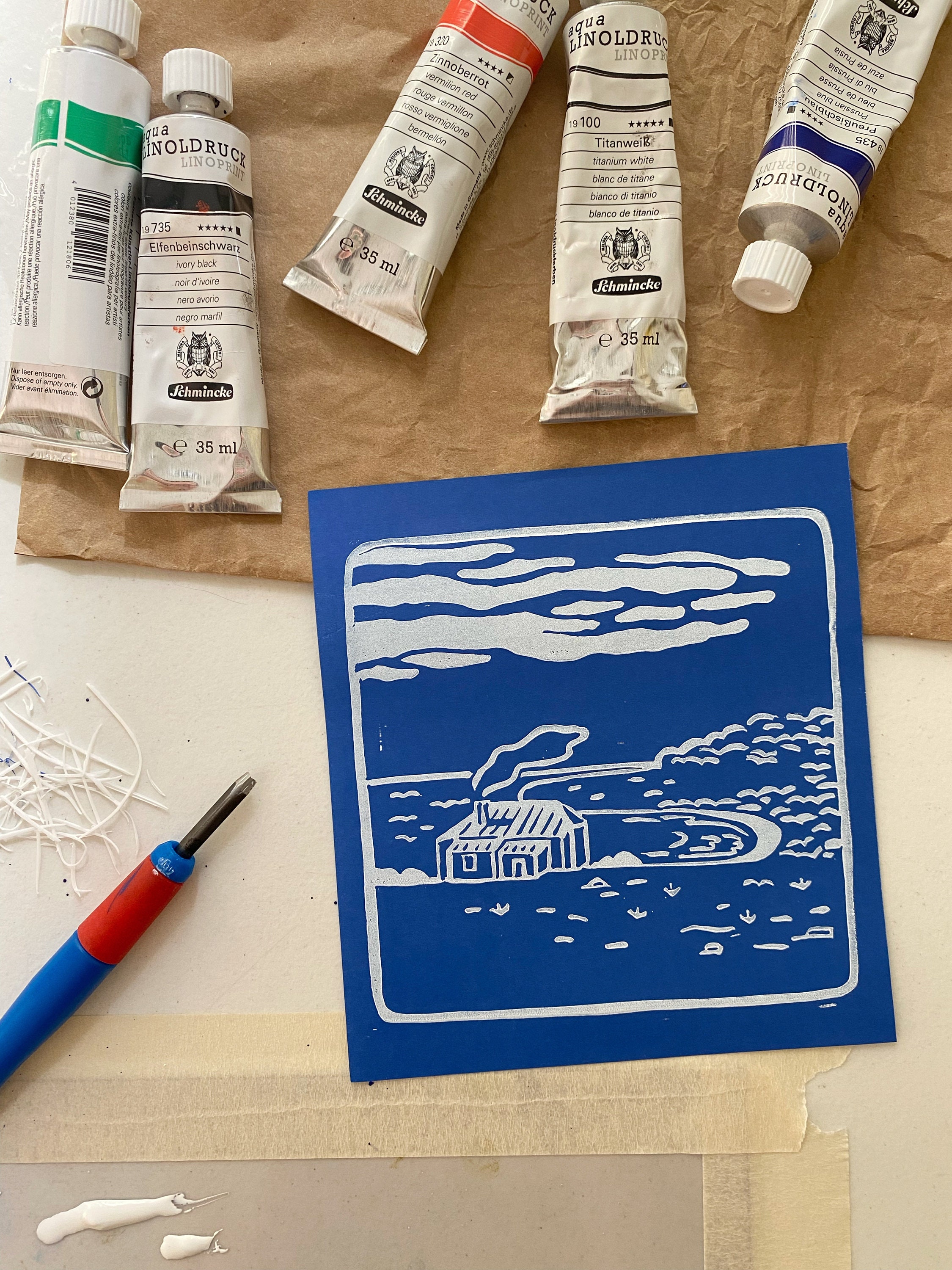 Maria Island | Tasmania | Linocut Print | Original Print - Etsy Australia