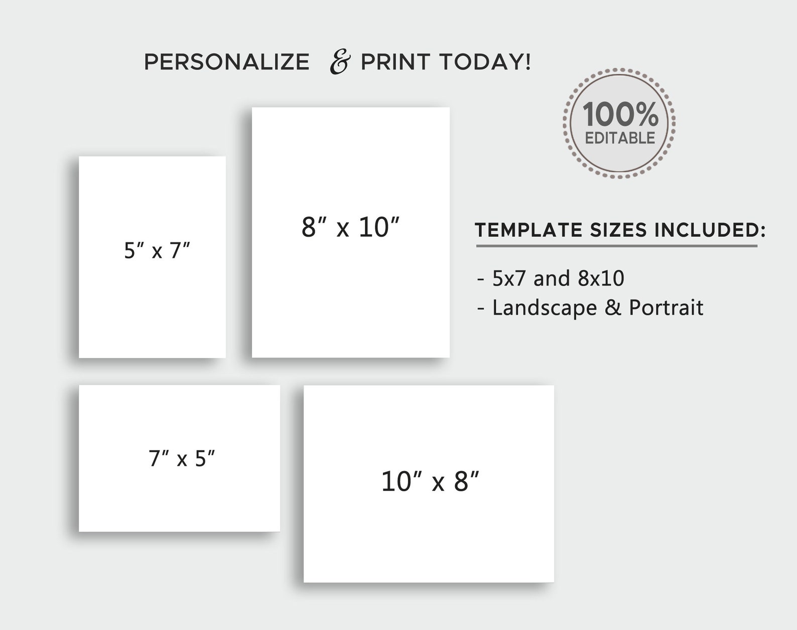 Create Custom Wedding Signs 100% EDITABLE 8x10 and 5x7 - Etsy