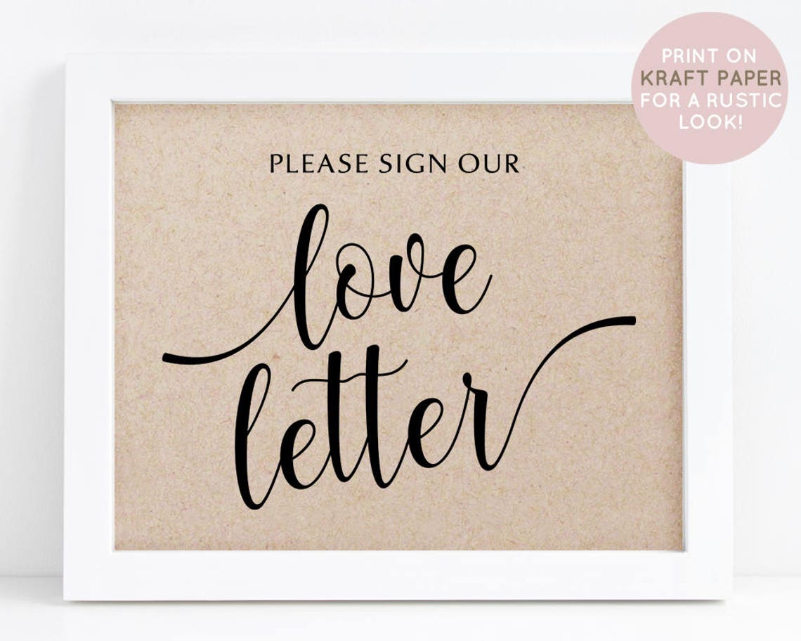 Love Letter Sign Love Letter Wedding Wedding Love Letter - Etsy