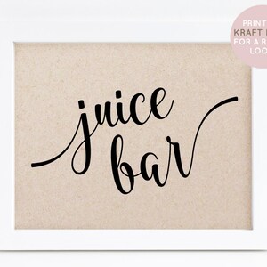 Juice Bar Sign, Juice Bar, Wedding Signage Drinks Sign, Bar Sign ...