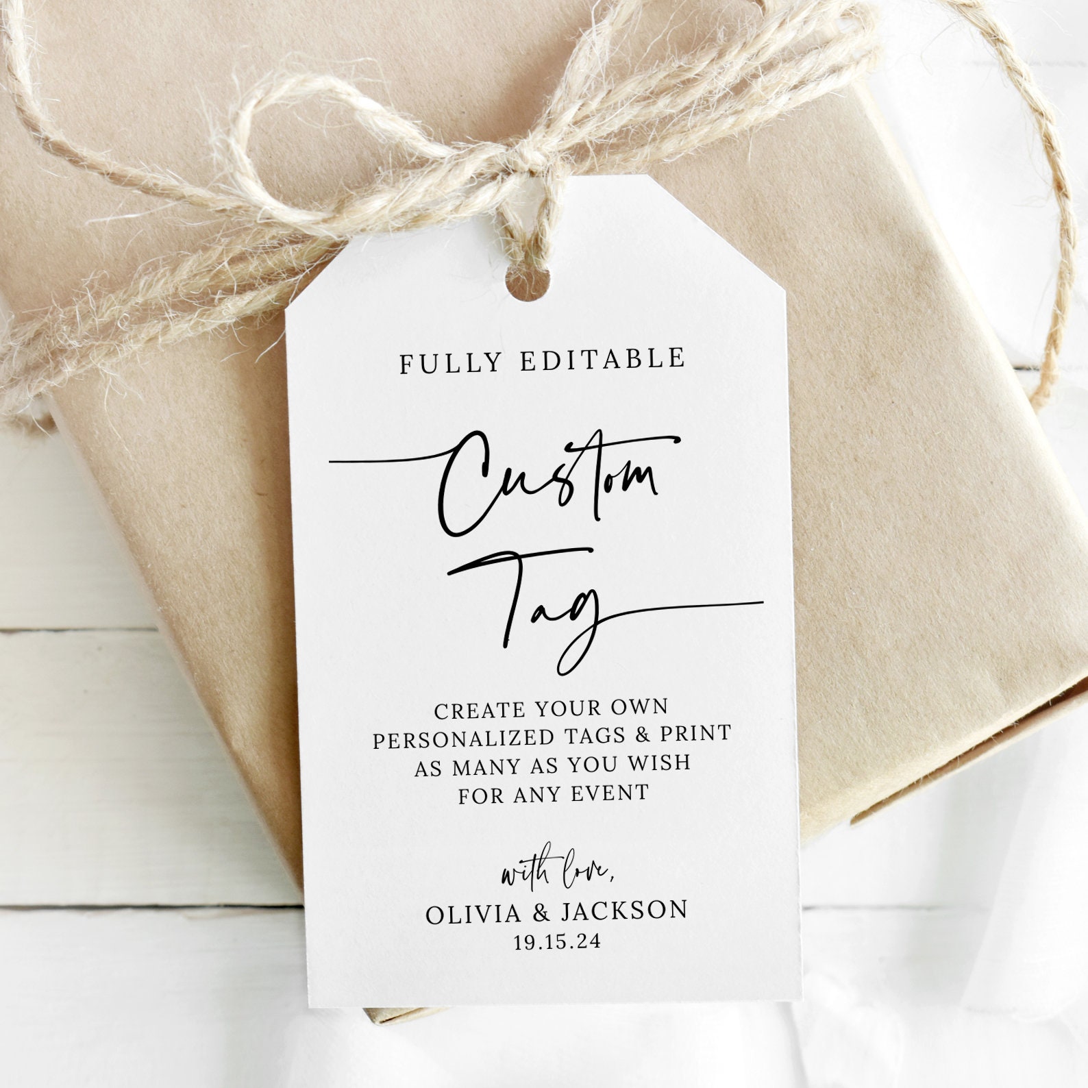 Custom Wedding Gift Tags