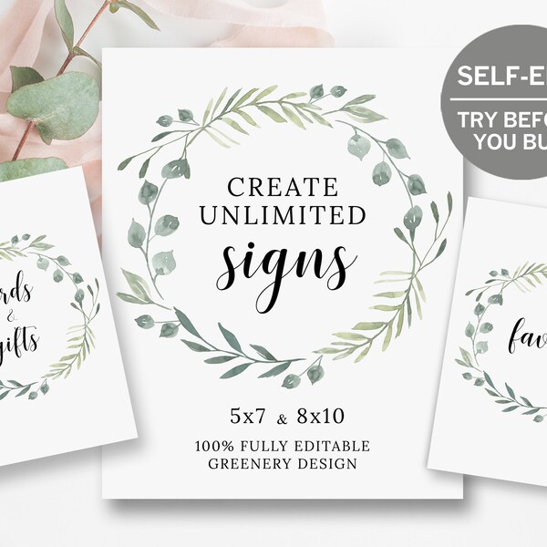 Free Bridal Shower 8 X 10 Invitations Template - Etsy