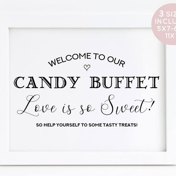 Candy Buffet Sign - Etsy