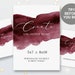 Burgundy Custom Wedding Sign Template, Watercolor Wedding Template, 5x7 ...