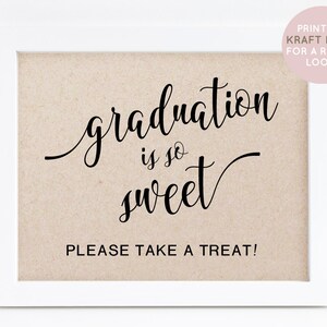 Graduation is Sweet, Graduation Party Printable, Grad Favor, Graduation ...