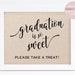 Graduation is Sweet, Graduation Party Printable, Grad Favor, Graduation ...