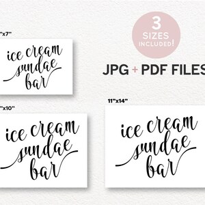 Sundae Bar Sign, Ice Cream Sign, Sundae Party, Sign Ice Cream, Ice ...
