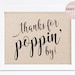 Thanks for Popping by Printable Sign, Baby Shower Popcorn Sign ...