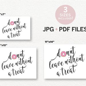 Donut Bar Sign, Sign Donut, Donut Party Printable, Wedding Donut, Kids ...