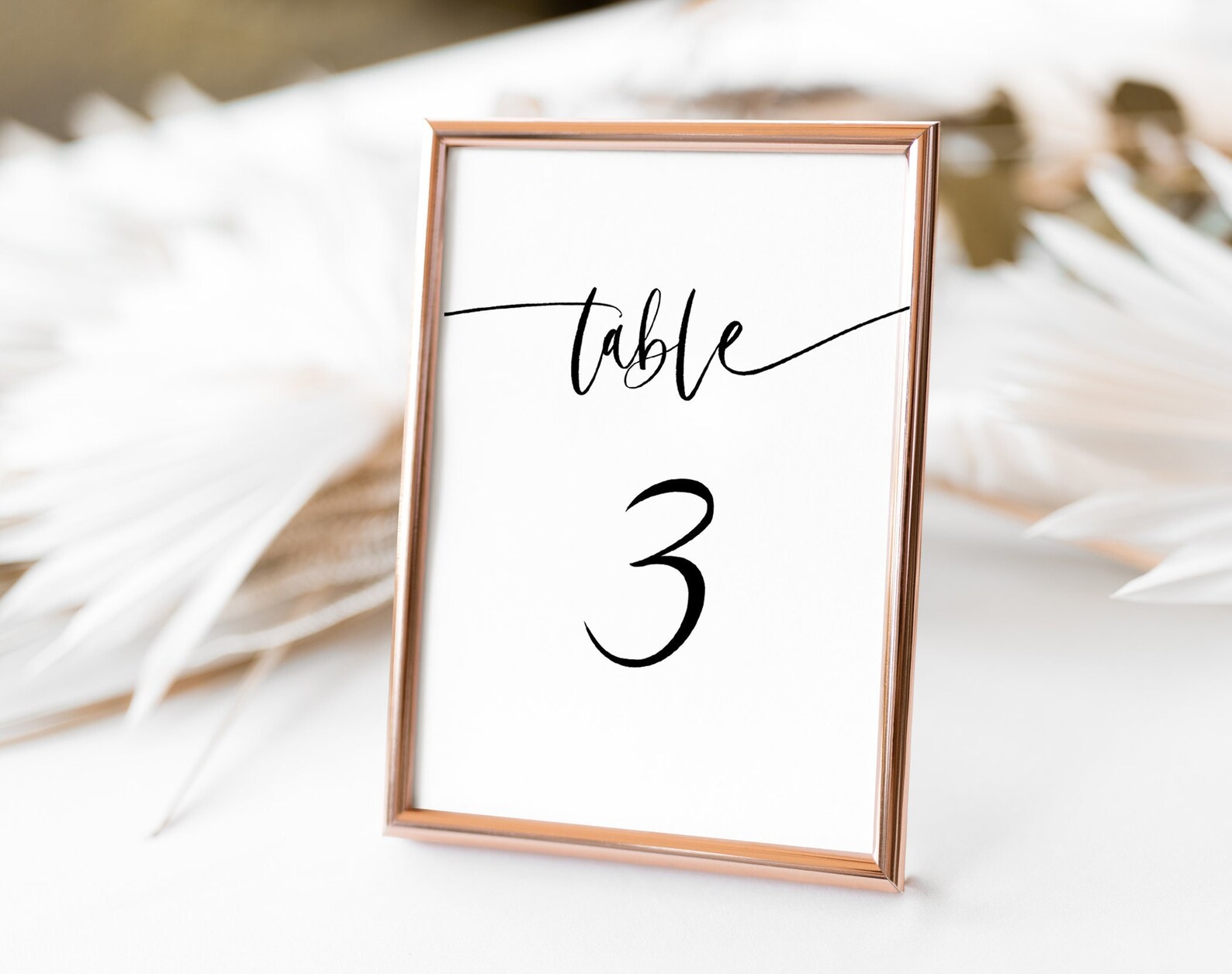 Wedding Table Numbers Template Printable and Editable Table - Etsy