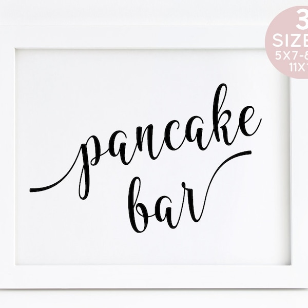 Pancake Wedding Sign - Etsy