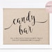 Candy Bar Sign, Wedding Candy Sign, Wedding Decor, Party Printables ...