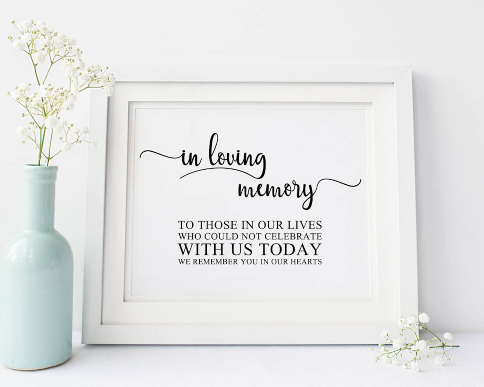 In Loving Memory Printable Memorial Sign Wedding in Memory | Etsy