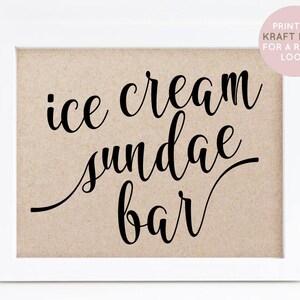 Sundae Bar Sign, Ice Cream Sign, Sundae Party, Sign Ice Cream, Ice ...