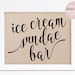 Sundae Bar Sign, Ice Cream Sign, Sundae Party, Sign Ice Cream, Ice ...