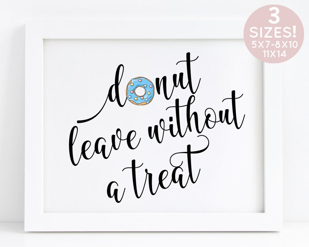 Donut Baby Shower Boy, Wedding Donut Sign, Donut Party Sign, Donut ...