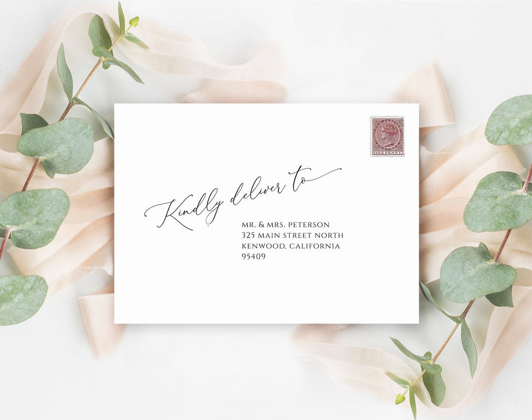Address Label Template, Envelope Template, Envelope Addressing ...