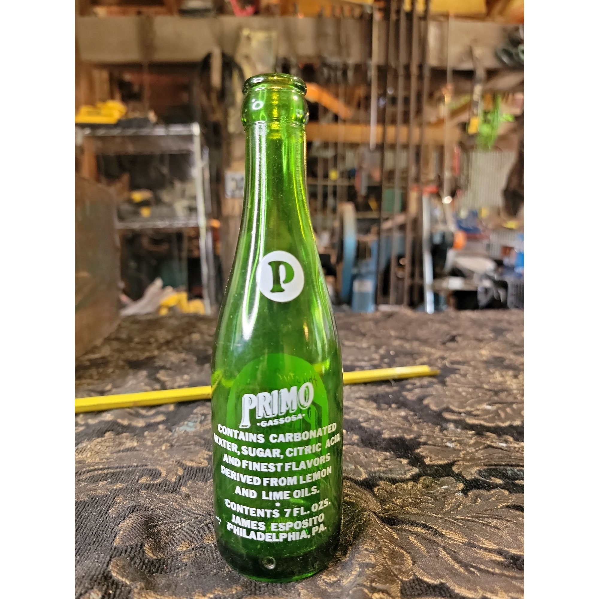 Rare Antique Primo Gassosa Green Soda Bottle From James Esposito ...