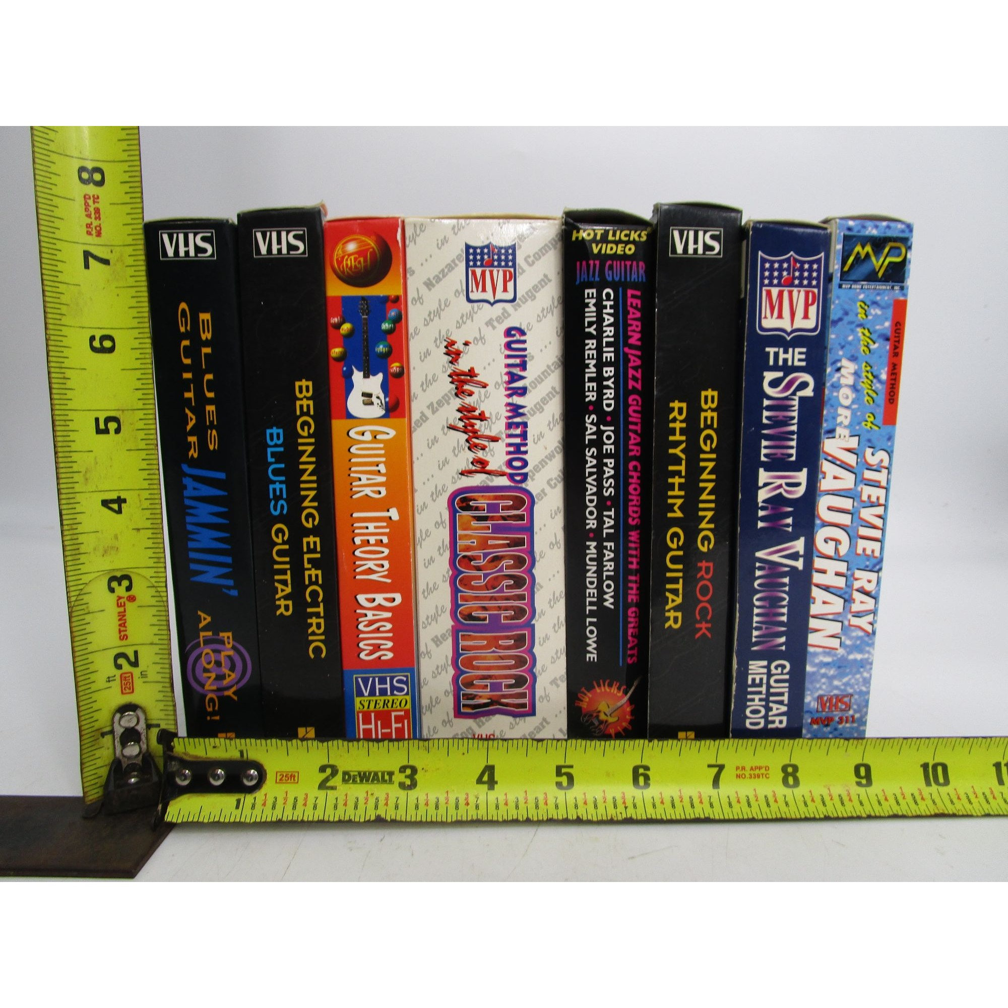 Vintage VHS Lot of 9 Guitar Instructional Video Lesson Vaughan Byrd ...