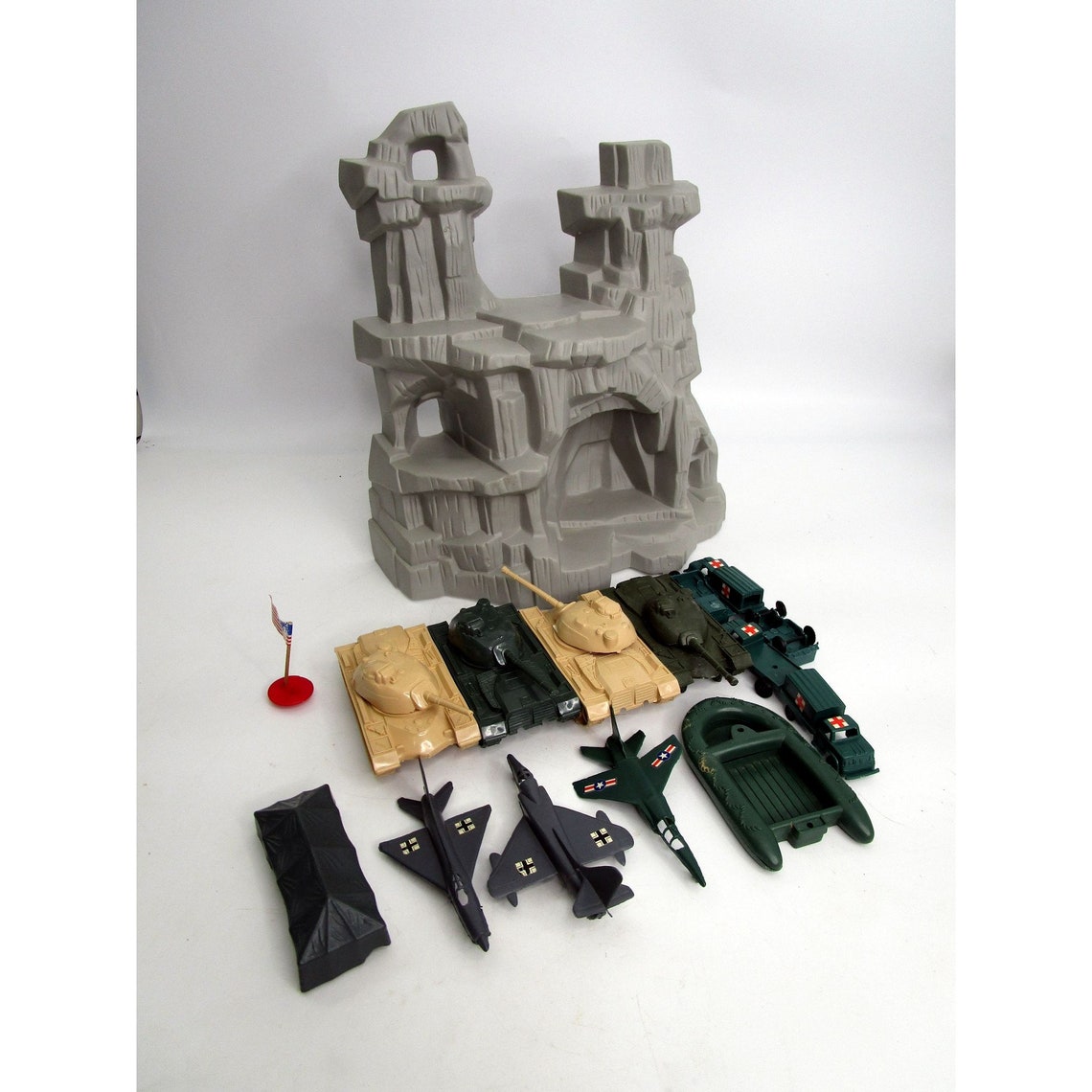 Vintage Tim Mee Toy 5740 Army Battle Mountain Playset 1980s USA - Etsy