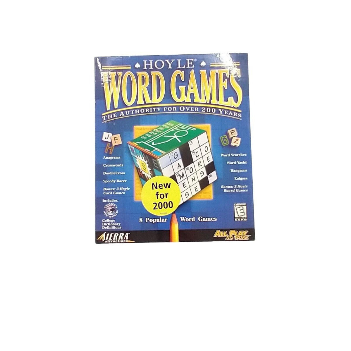 Vintage Hoyle Word Games Sierra Puzzle Game 9 Computer Big Box New ...