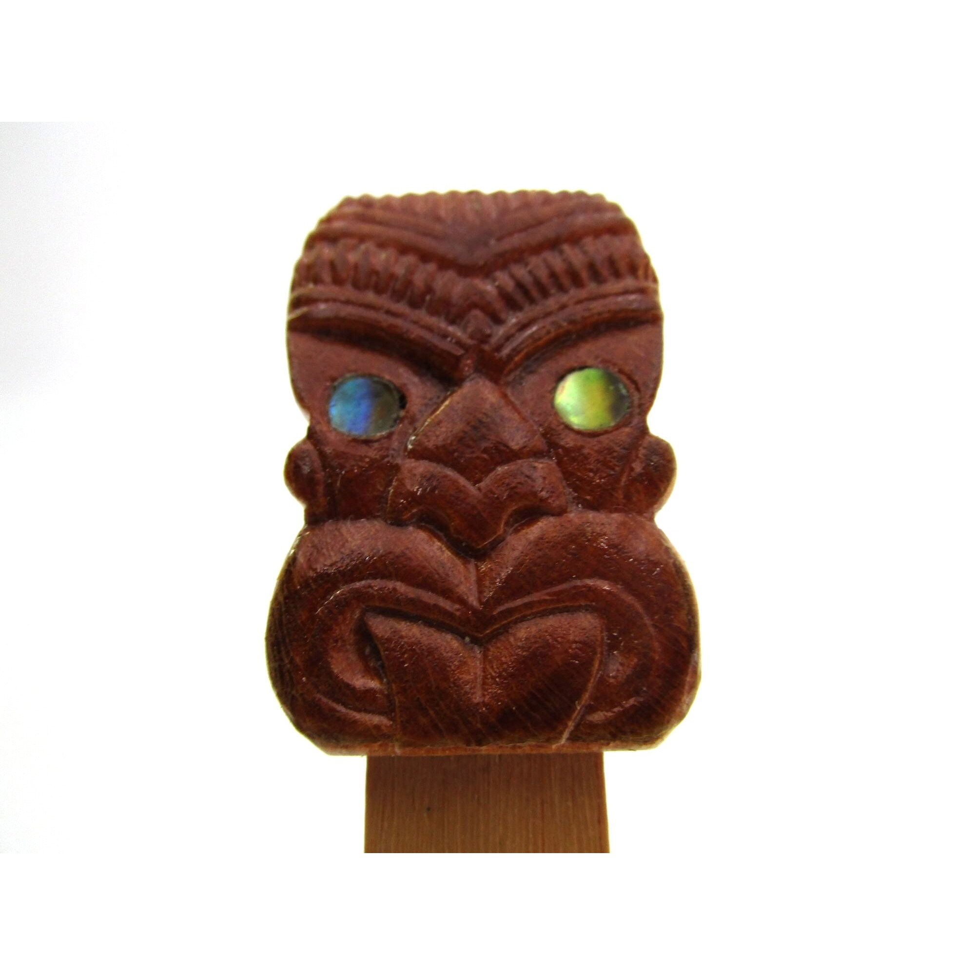 Sovereign Woodworkers Maori Koruru Wood Desk Knife Hand Carved 1960s ...