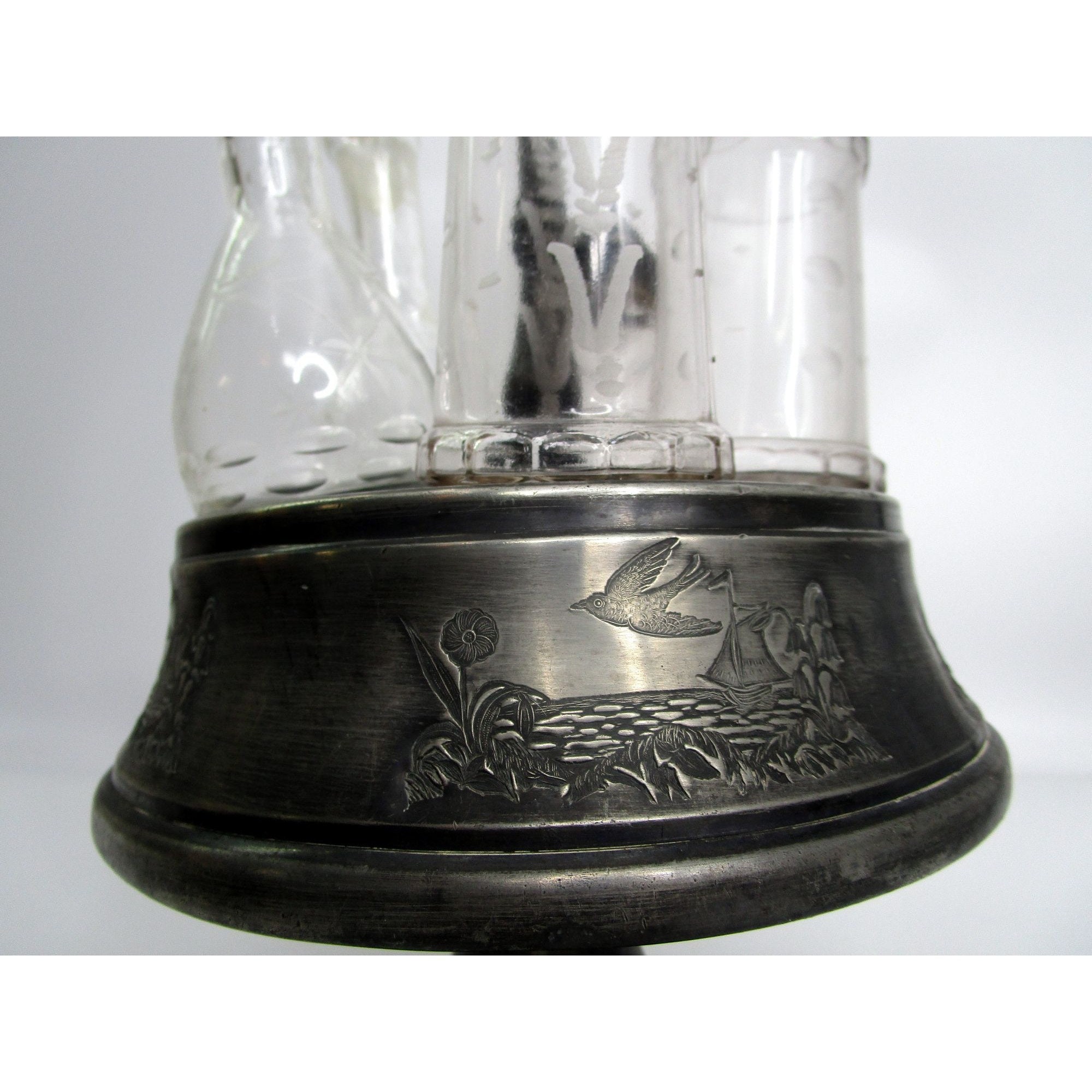 Antique Caddy Cruet Set Vintage Meriden Britannia Silver Plated Antique ...