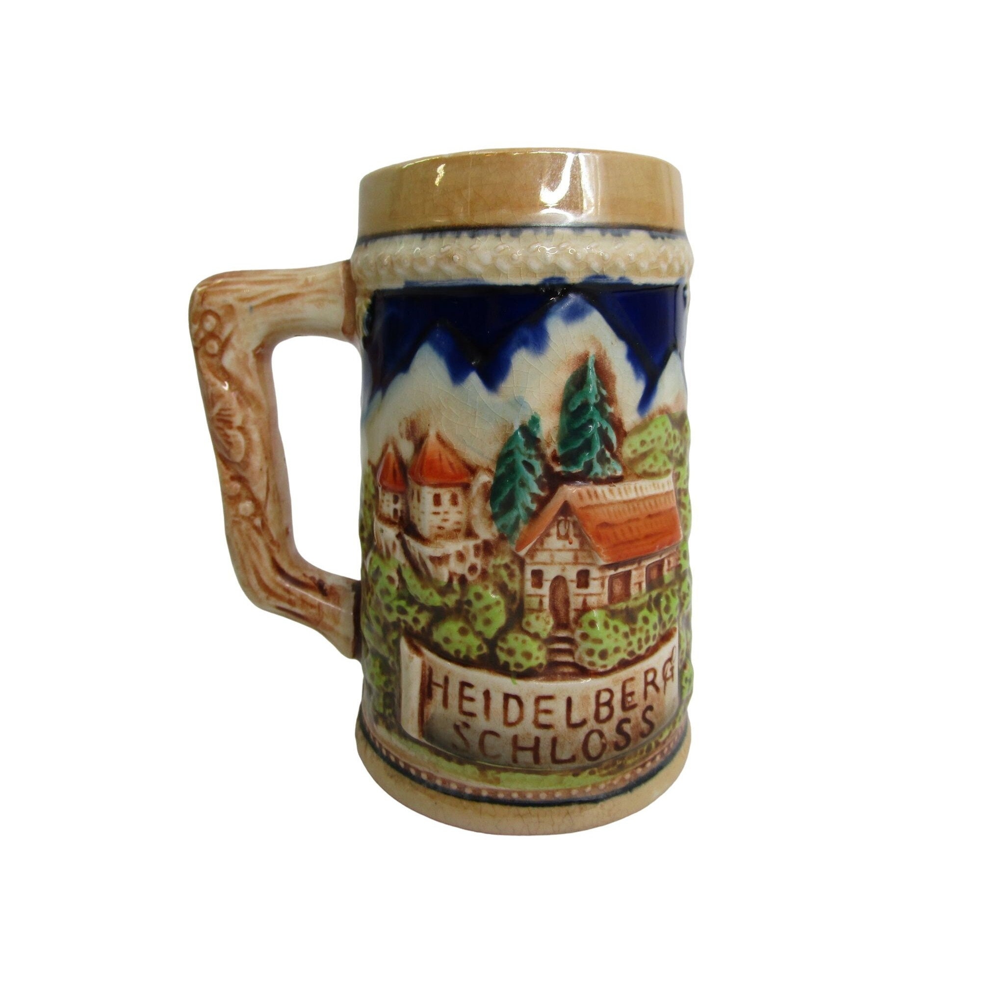 Vintage German Style Beer Mug Stein Heidelberg Schloss Enesco Japan ...