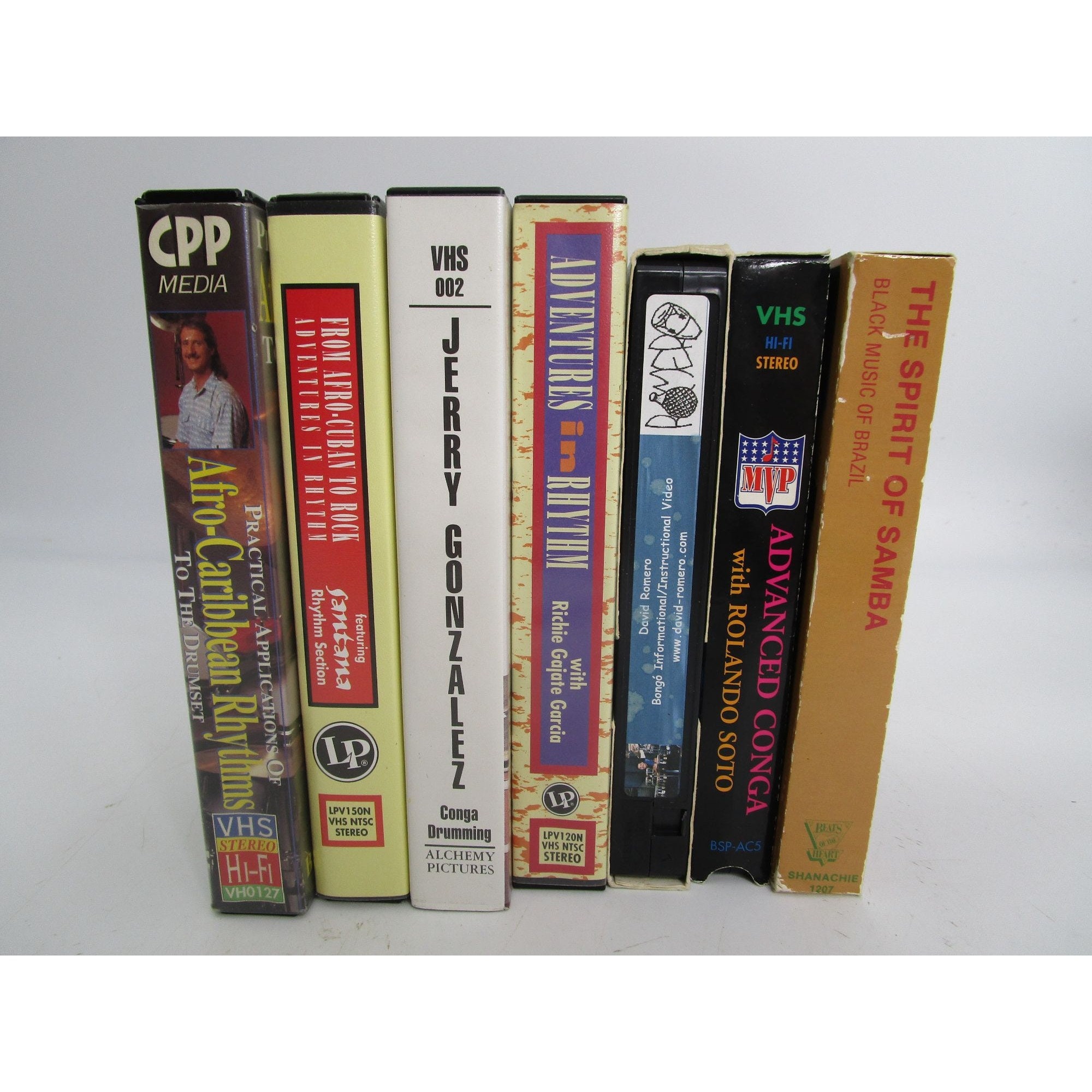 7 Vintage VHS Drum Instructional Videos Afro Cuban Conga Bongo Samba ...