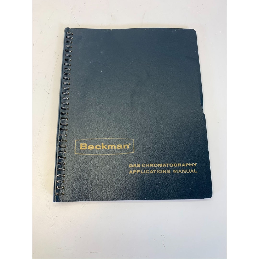 Vintage Beckman Gas Chromatography Applications Manual - Etsy
