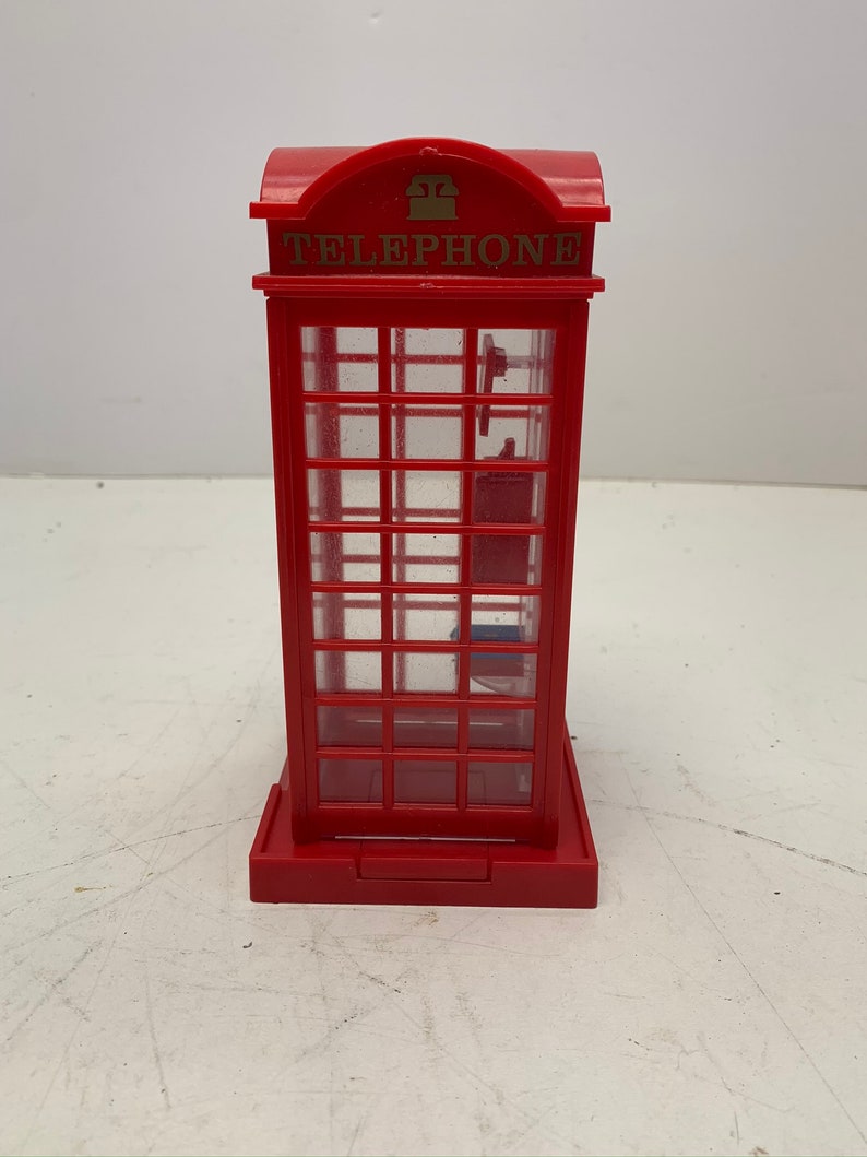 Vintage Red Police Call Box Coin Bank - Etsy