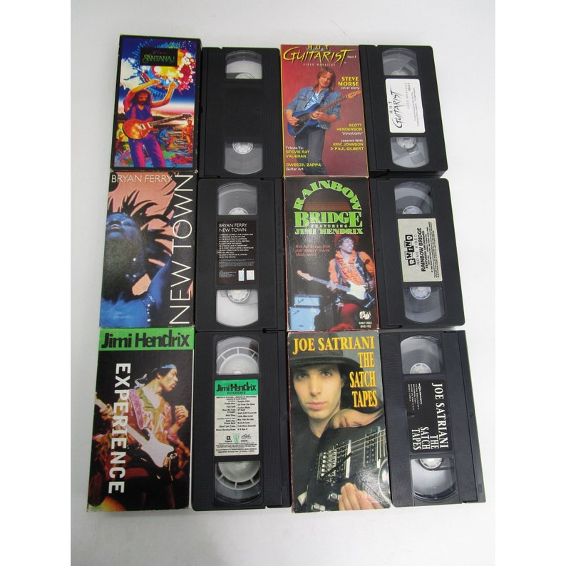 Vintage VHS Shredder Guitar Performance Hendrix Satriani Morse Santana ...