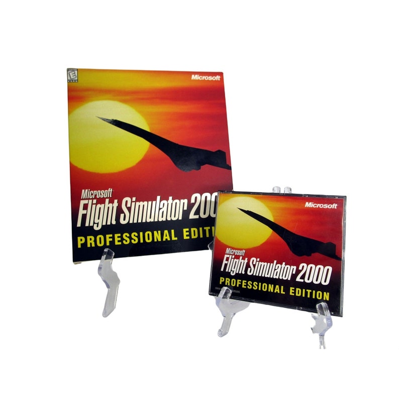 Vintage Microsoft Flight Simulator 3 Disc 2000 Professional Edition PC ...