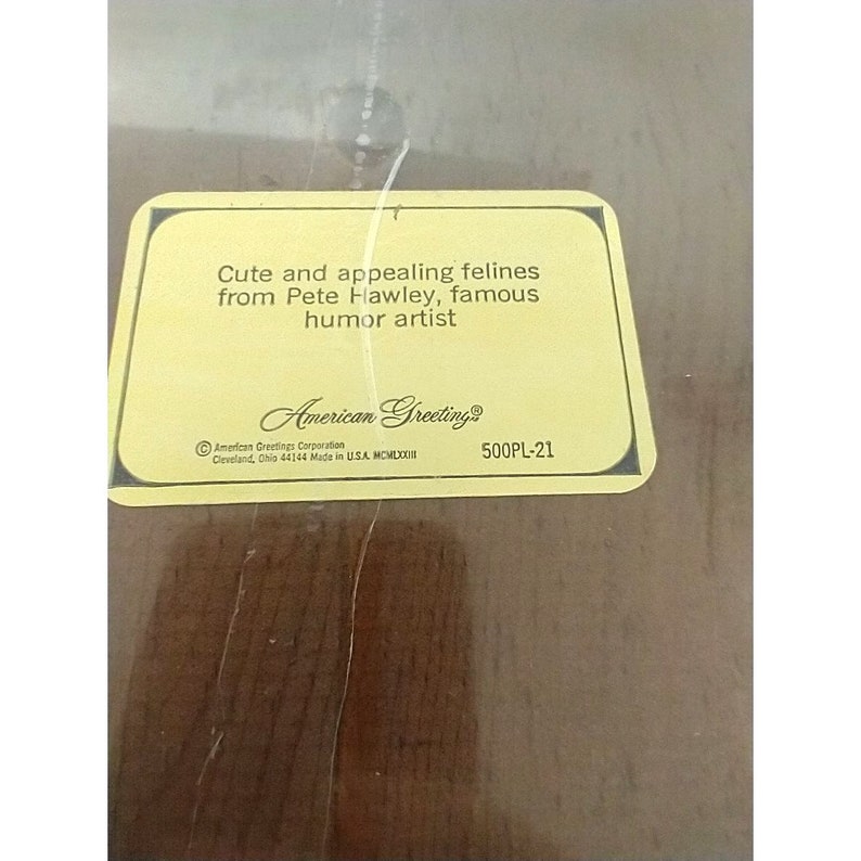 Vintage Rare Cute and Appealing Felines American Greetings Pete Hawley ...